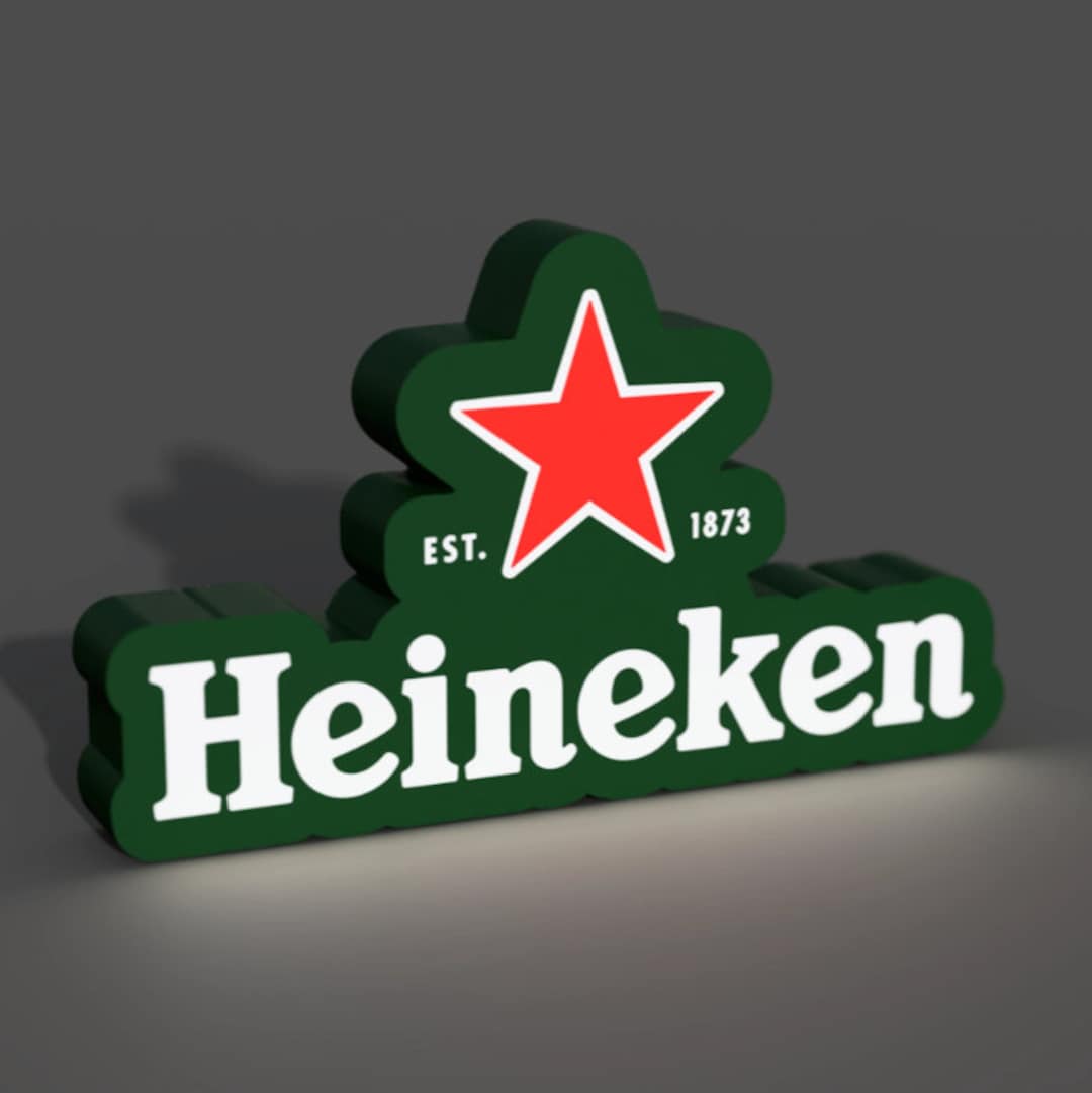 Heineken Beer LED Lightbox Lampsign Inspired by the Iconic Brewery - Etsy