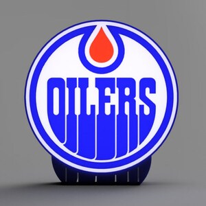 Edmonton Oilers NHL LED Lightbox Sign/lamp - Etsy