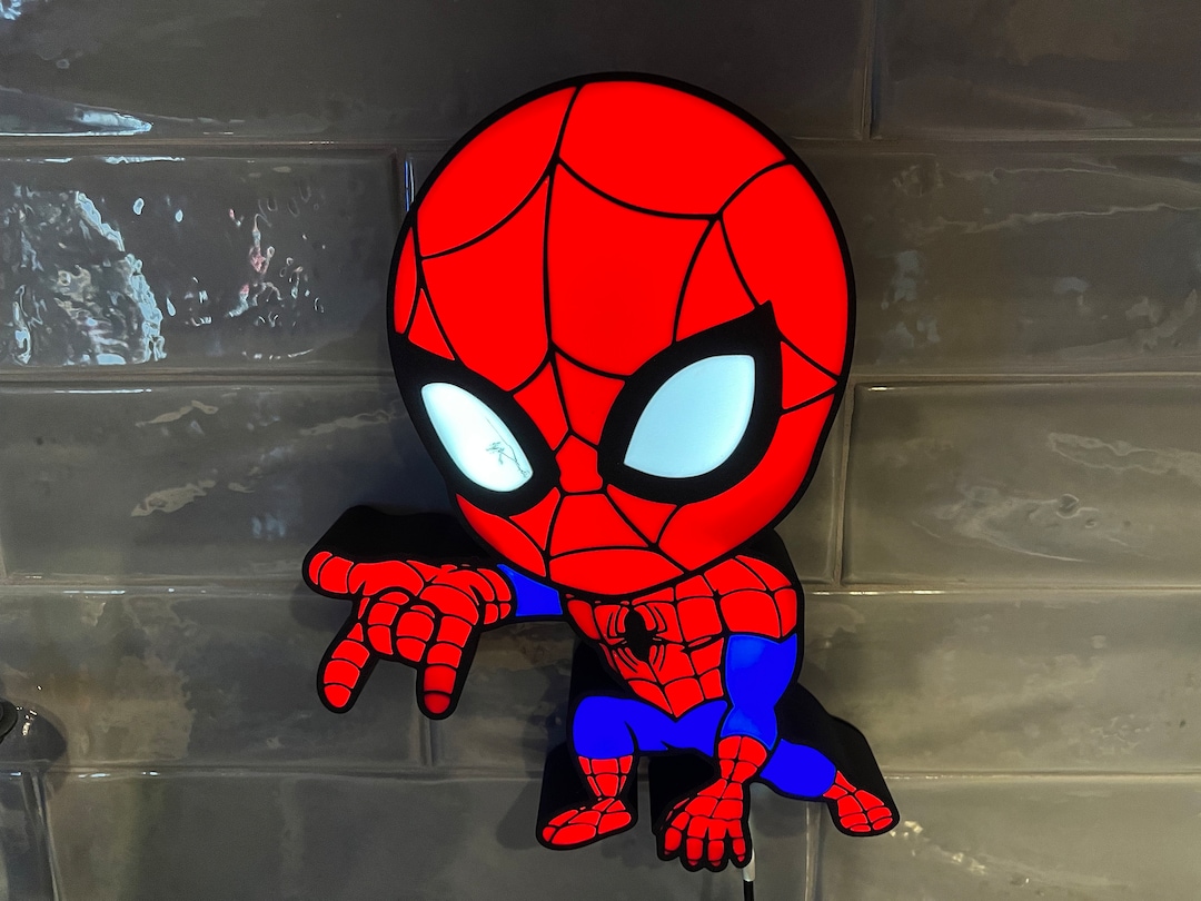 Spiderman Marvel Lightbox - Etsy