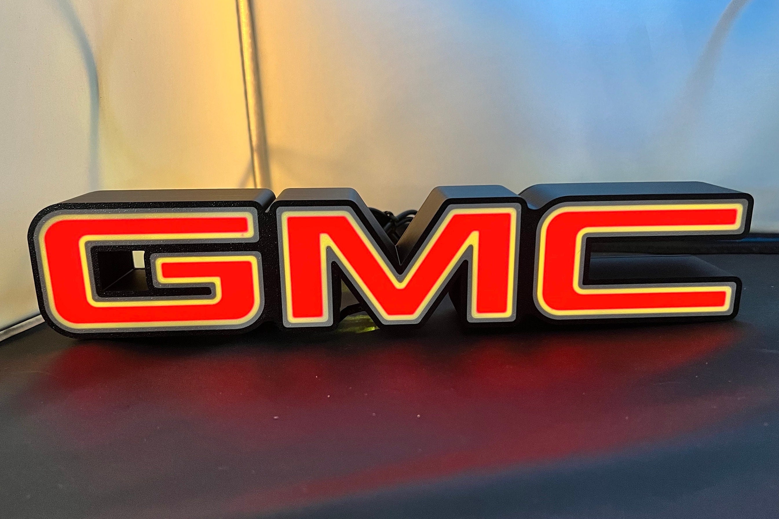 GMC Car Logo Car LED Lightbox Sign / Lamp - Etsy