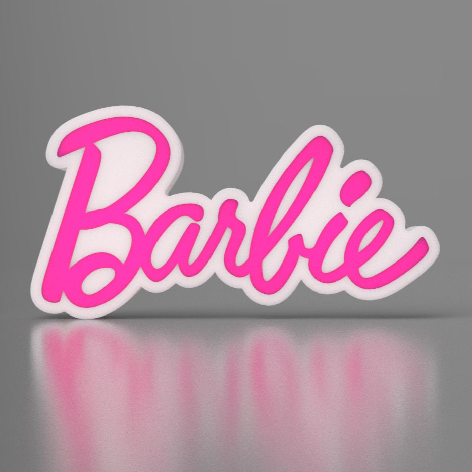 Barbie Inspired Logo LED Lightbox Lamp / Sign - Etsy