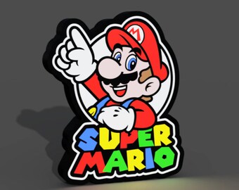 Super Mario Inspired LED Lightbox - Etsy