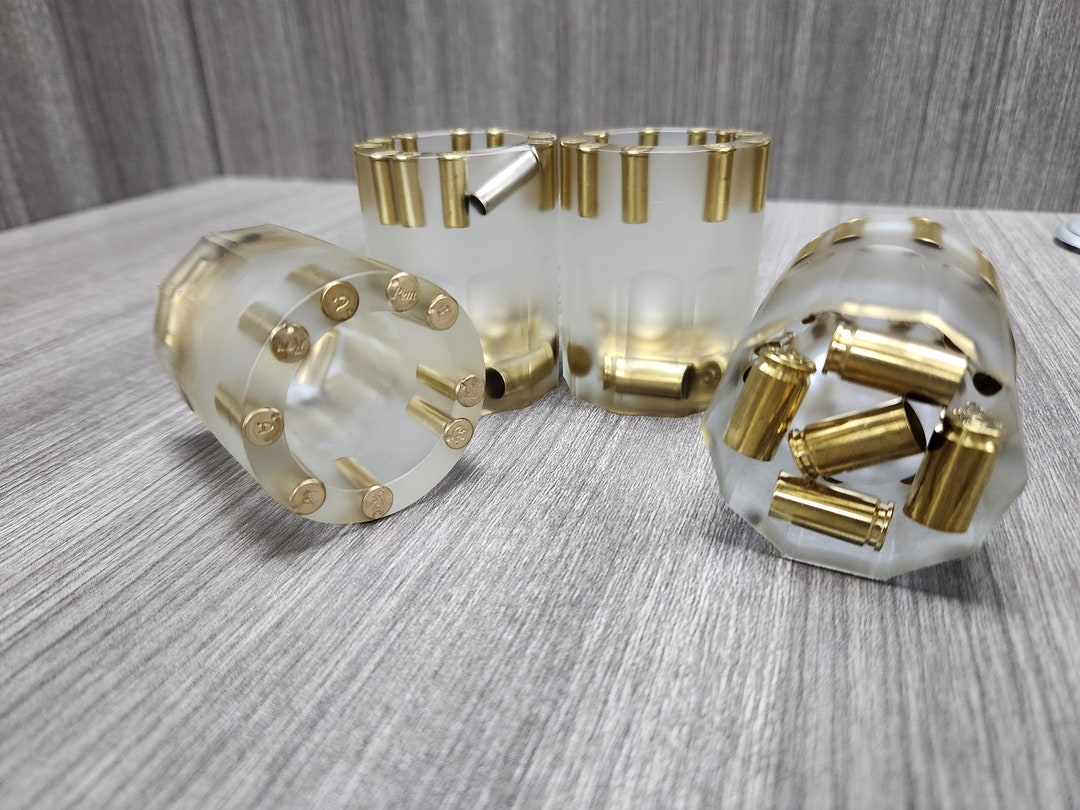 Bullet Shot Glasses / Epoxy Resin Shot Glass Set / Bullet Case Shot ...