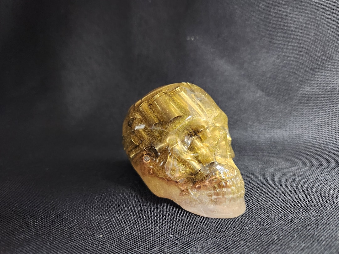 Handmade Epoxy Resin Skull With Bullet Casings - Etsy