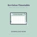 Revision Timetable - Digital Download | Fully Editable Study Planner ...