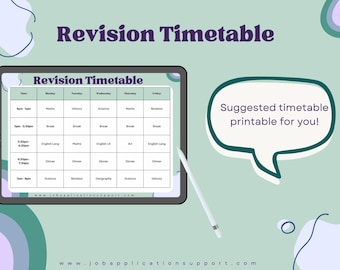 KS3 Science Revision Timetable - Digital Download | Fully Editable ...