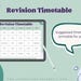 Revision Timetable - Digital Download | Fully Editable Study Planner ...