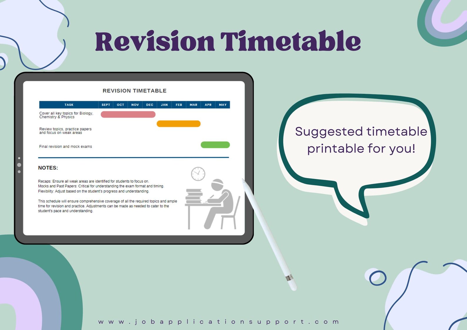 KS3 Science Revision Timetable - Digital Download | Fully Editable ...