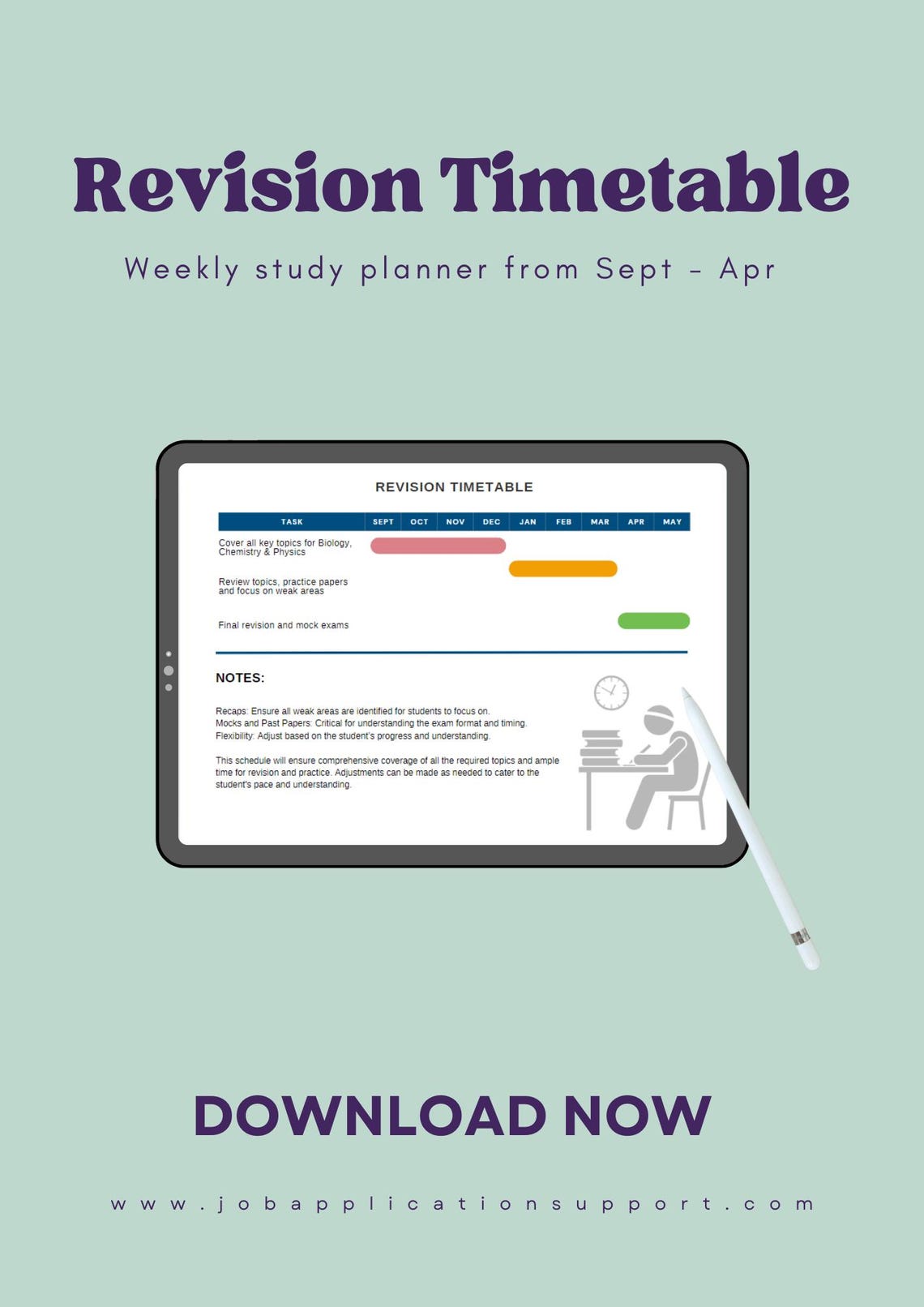 KS3 Science Revision Timetable - Digital Download | Fully Editable ...