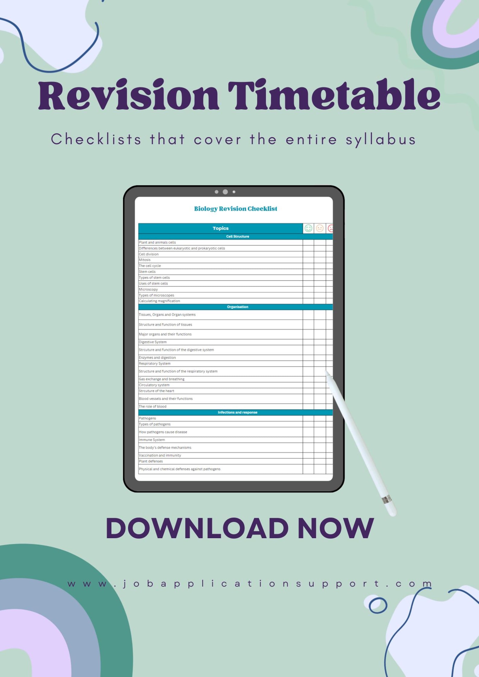 GCSE Science Revision Checklist (edexcel) | Digital Download ...