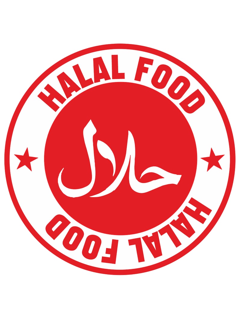 Halal Food Logo Sticker Decal for Restaurants Food Trucks - Etsy