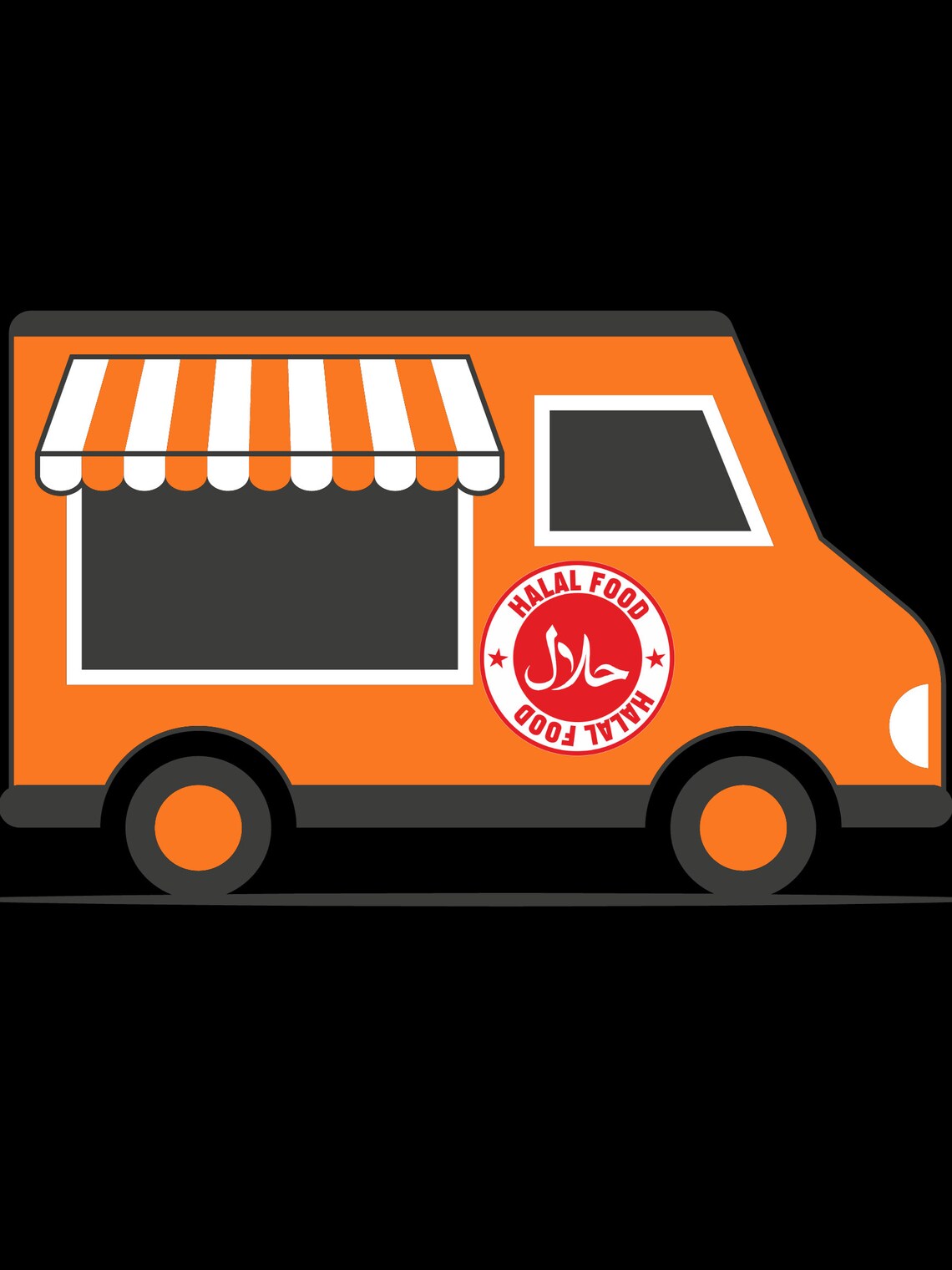 Halal Food Logo Sticker Decal for Restaurants Food Trucks - Etsy