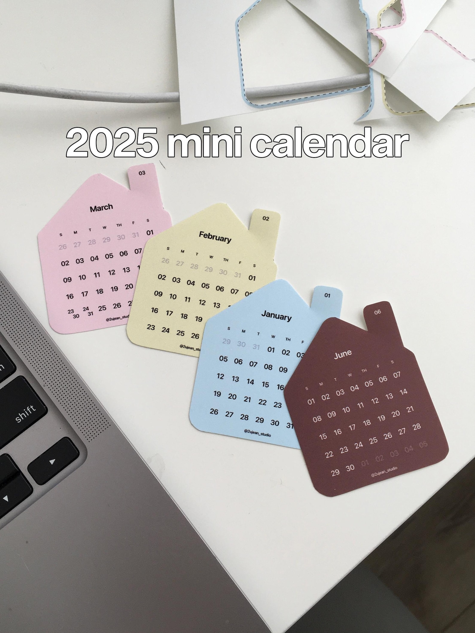 2025 Mini Calendar Printout & iPhone Lock Screen Wallpapers *digital ...