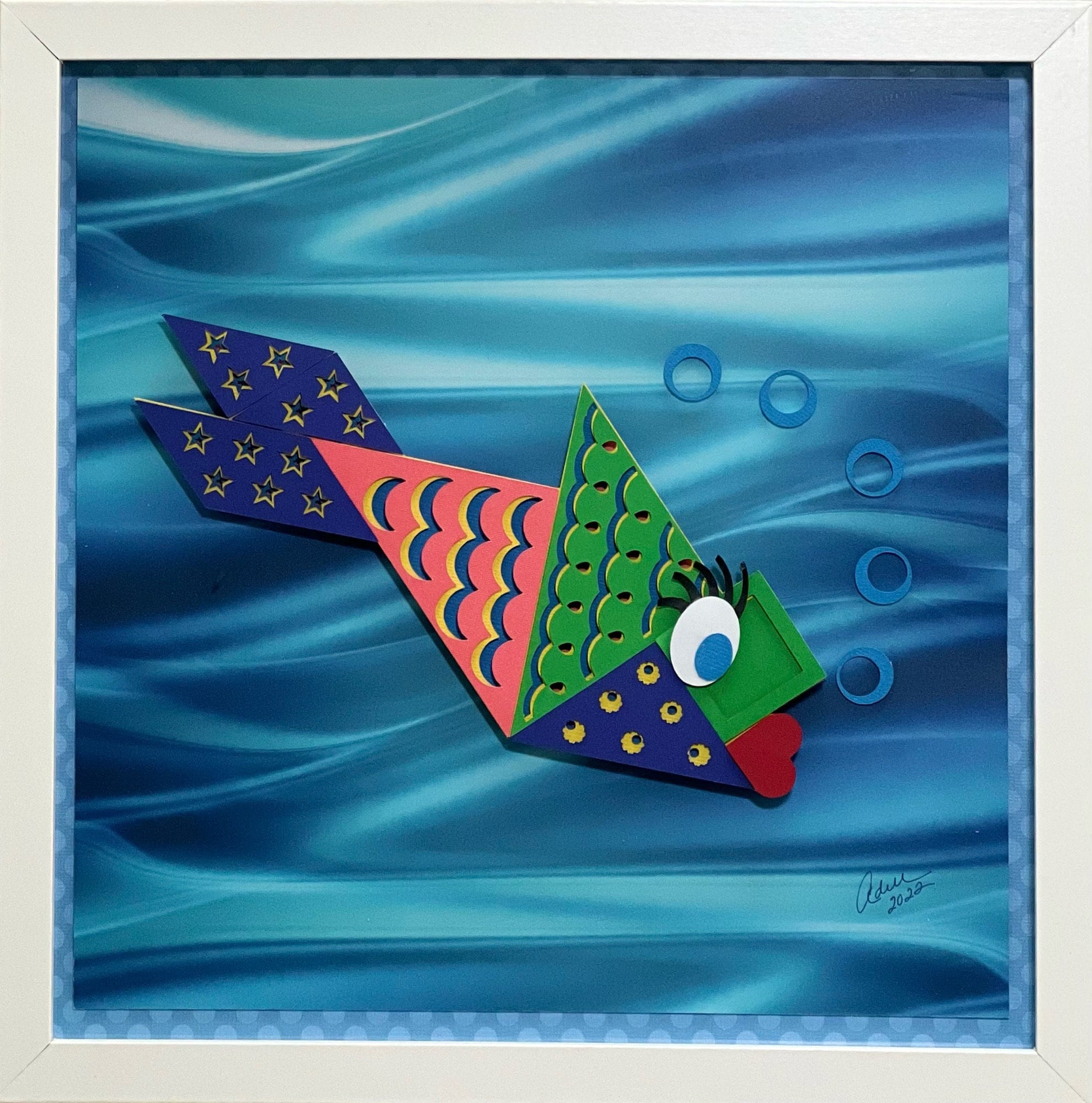 OG Rainbow Euler Tangram Fish Collection. Paper Craft Wall Art. Great ...