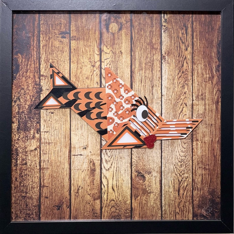 Wild and Wooden Pythagoras Tangram Fish Collection. Paper Craft Wall ...