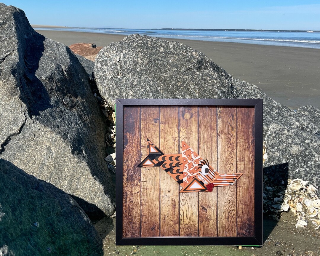 Wild and Wooden Pythagoras Tangram Fish Collection. Paper Craft Wall ...