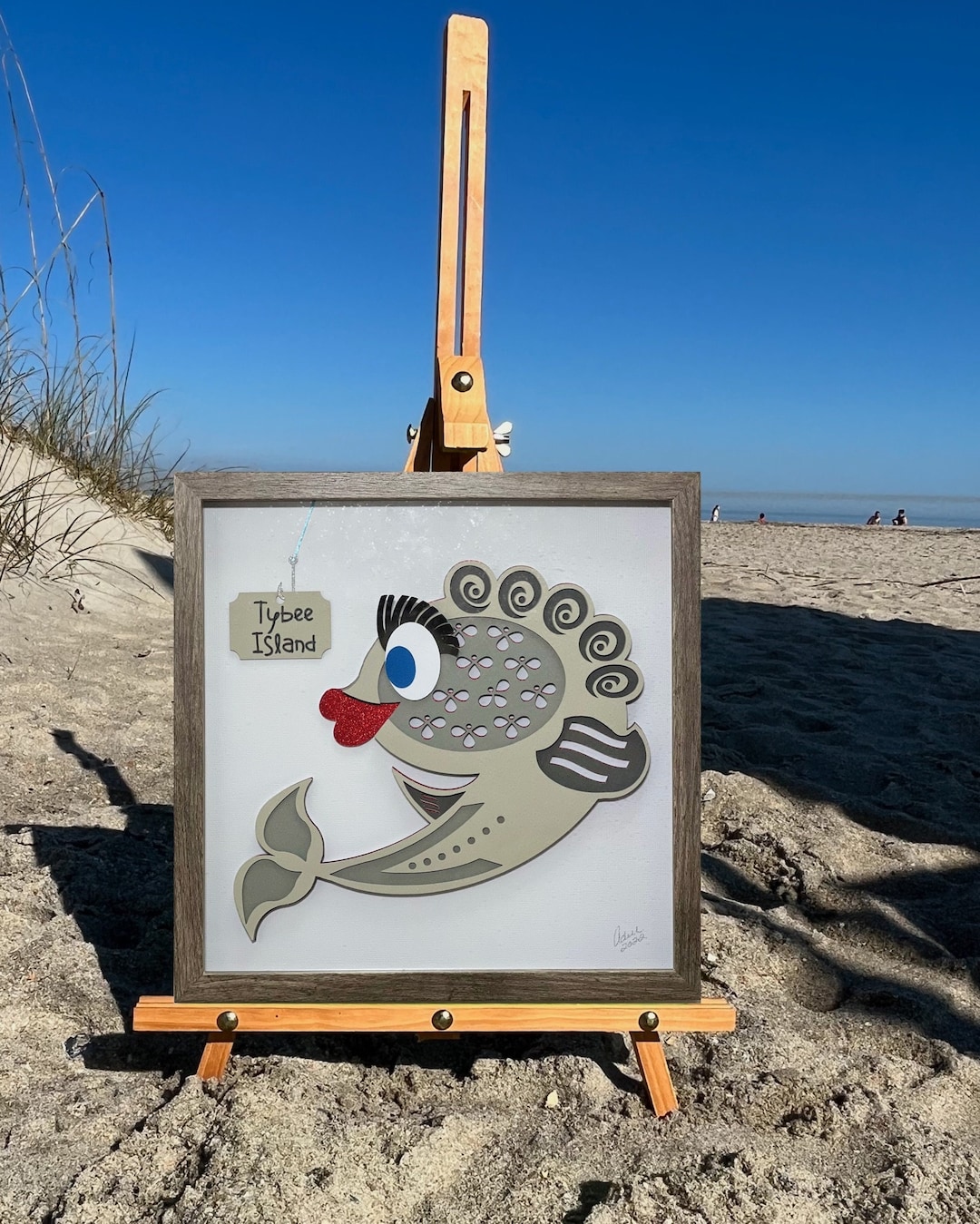 Shades of Gray Princess Sprout Fish Souvenir Collection. Paper Craft ...