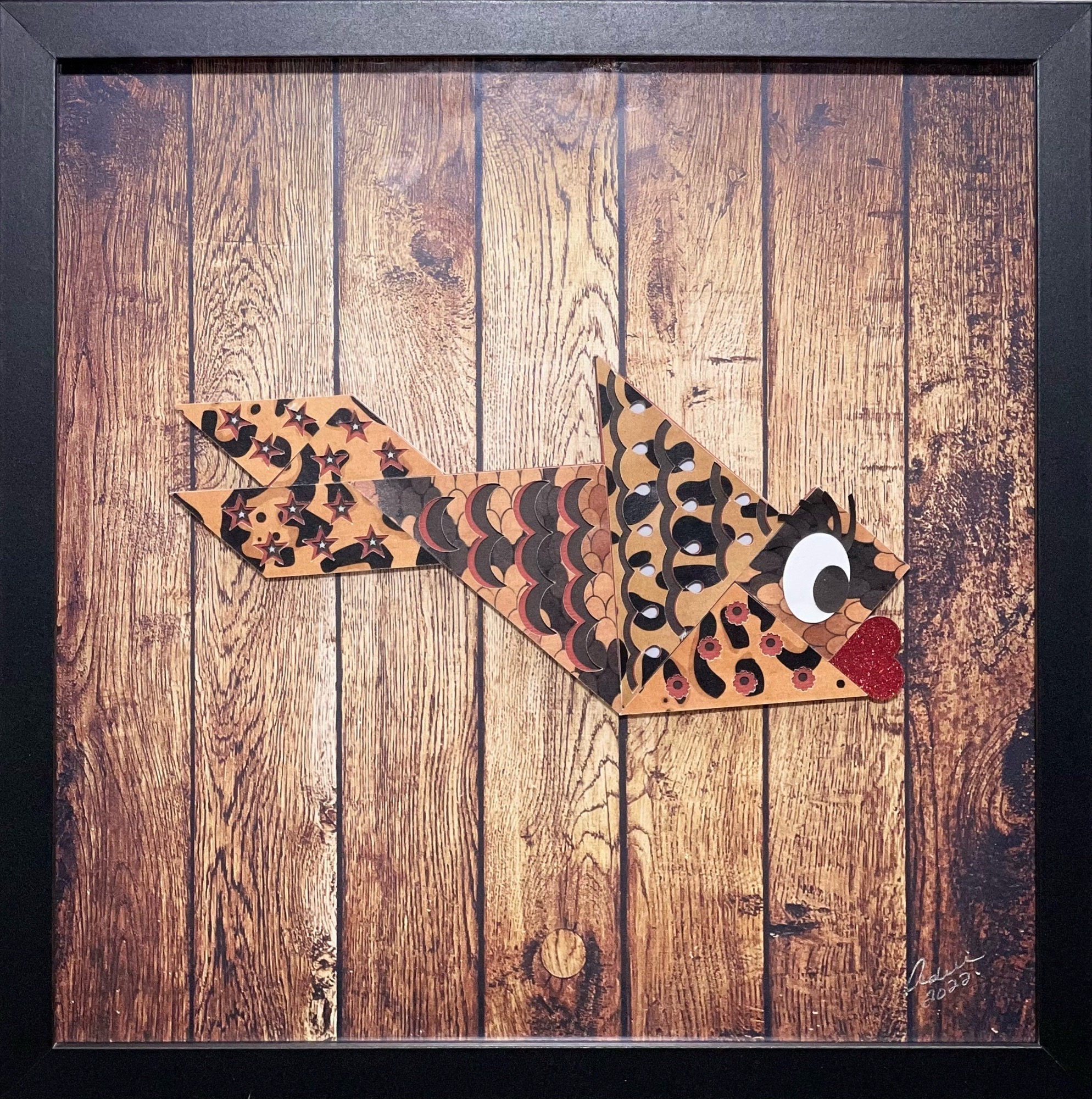 Wild and Wooden Euler Tangram Fish Collection. Paper Craft Wall Art ...