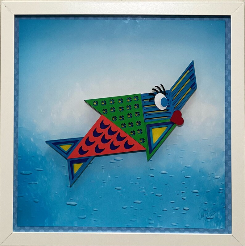 OG Rainbow Pythagoras Tangram Fish Collection. Paper Craft - Etsy