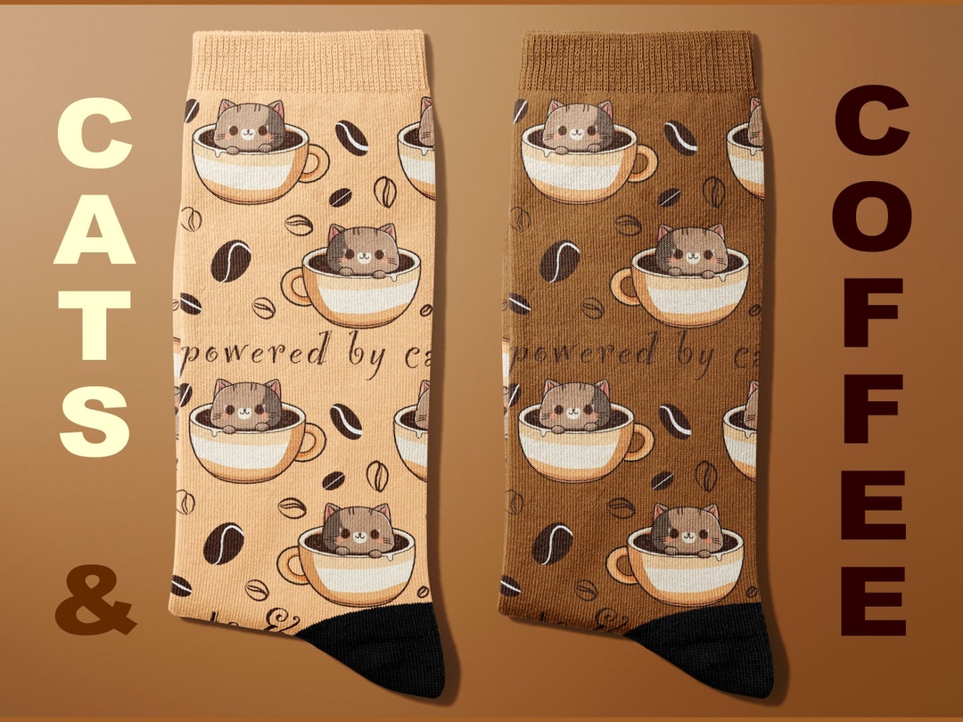 Happy Cat Socks | Cute Kawaii Cat Socks for Her | Novelty Cat Socks ...
