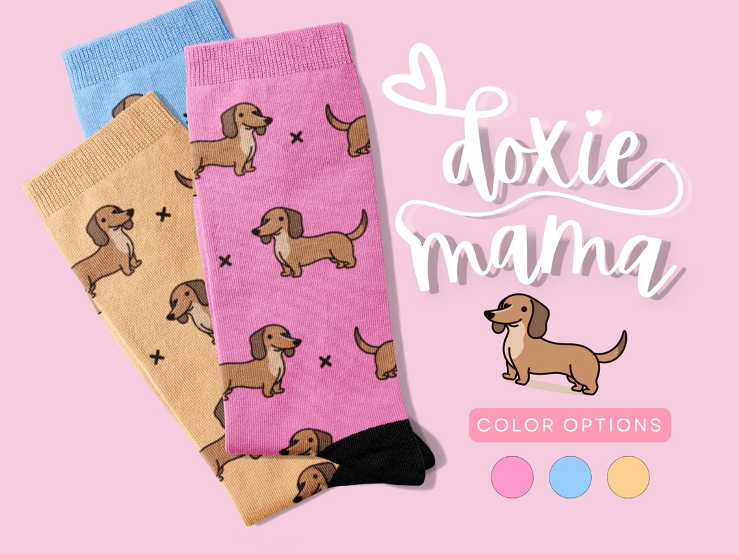 Wiener Dog Socks With Cute Dachshund Sausage Dogs | Fun Socks | Cute ...