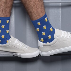 Beer Mug Socks, Beer Socks for Groomsmen, Beer Enthusiasts, Beer Lager ...