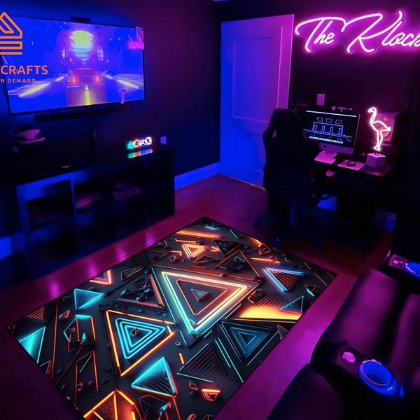 Neon Triangle - Etsy