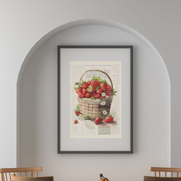 Strawberry Kitchen - Etsy