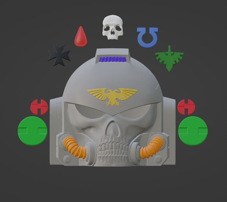 W40k Chaplain Helmet .STL File Cosplay/display - Etsy Australia