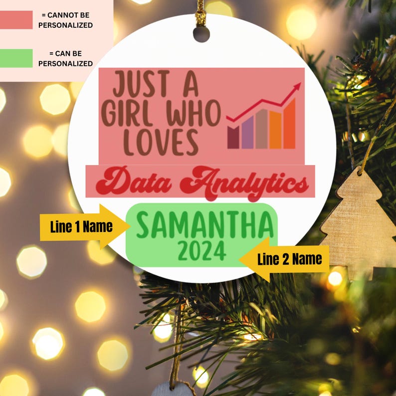 Custom Personalized Ornament Data Analytics | Just a Girl Who Loves ...