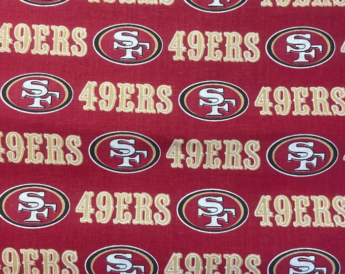 San Francisco 49ers Fabric NFL Licensed Football Fabric. 58 60 100% ...