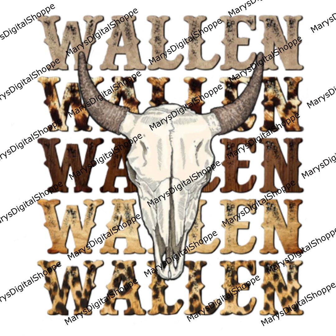 Wallen Bull Skull Png, Leopard Bull Skull Png, Western Png, Country ...