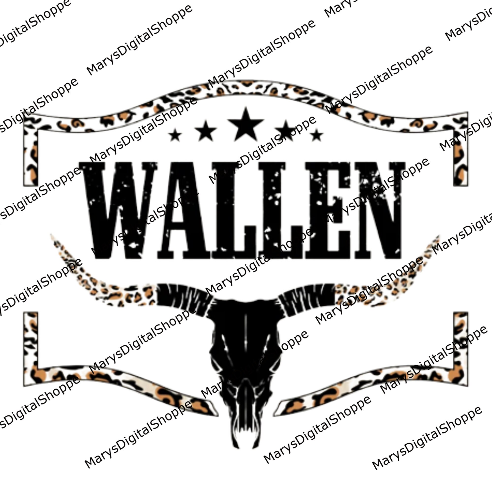 Wallen Bull Skull Leopard PNG Digital Download, Country Western Png ...