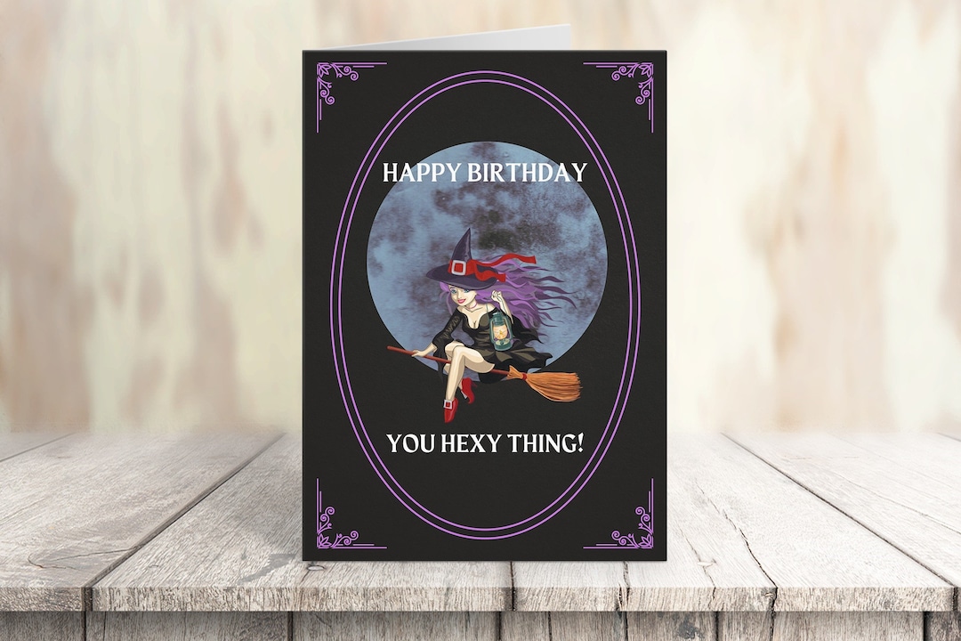 Witch Birthday Witch Birthday Card Funny Birthday Card Card - Etsy ...