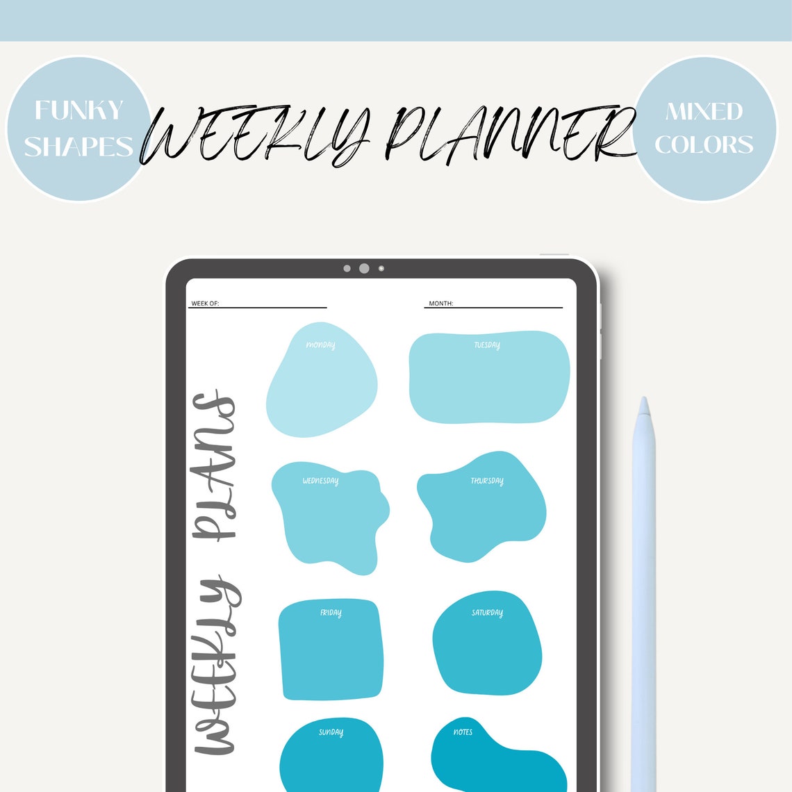 Weekly Notes Printable, Weekly Planner Printable, Instant Download ...