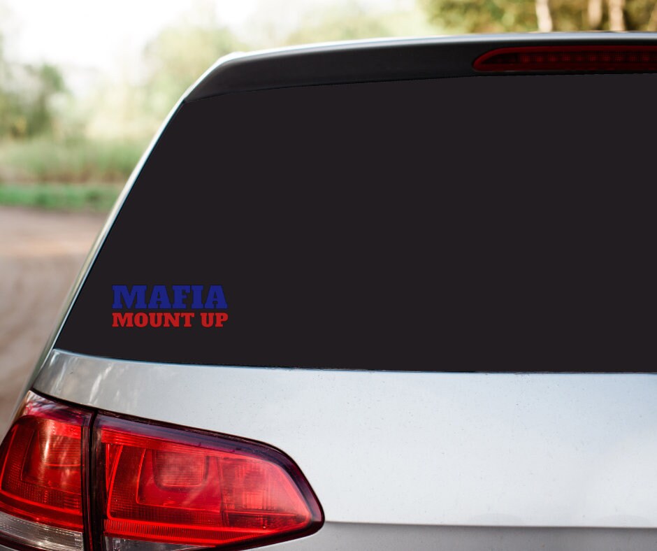 Mafia Mount up Decal/ Car Decal/ Buffalo Bills Decal/ Waterbottle Decal ...
