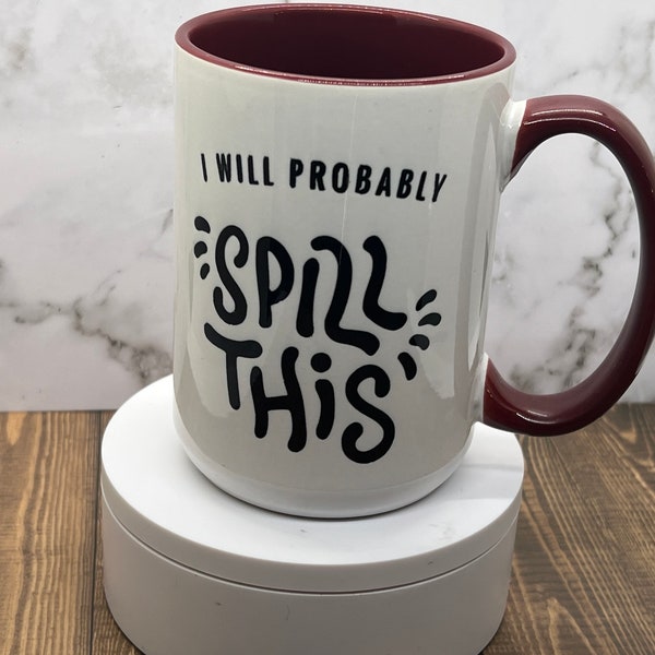 No Spill Mug - Etsy