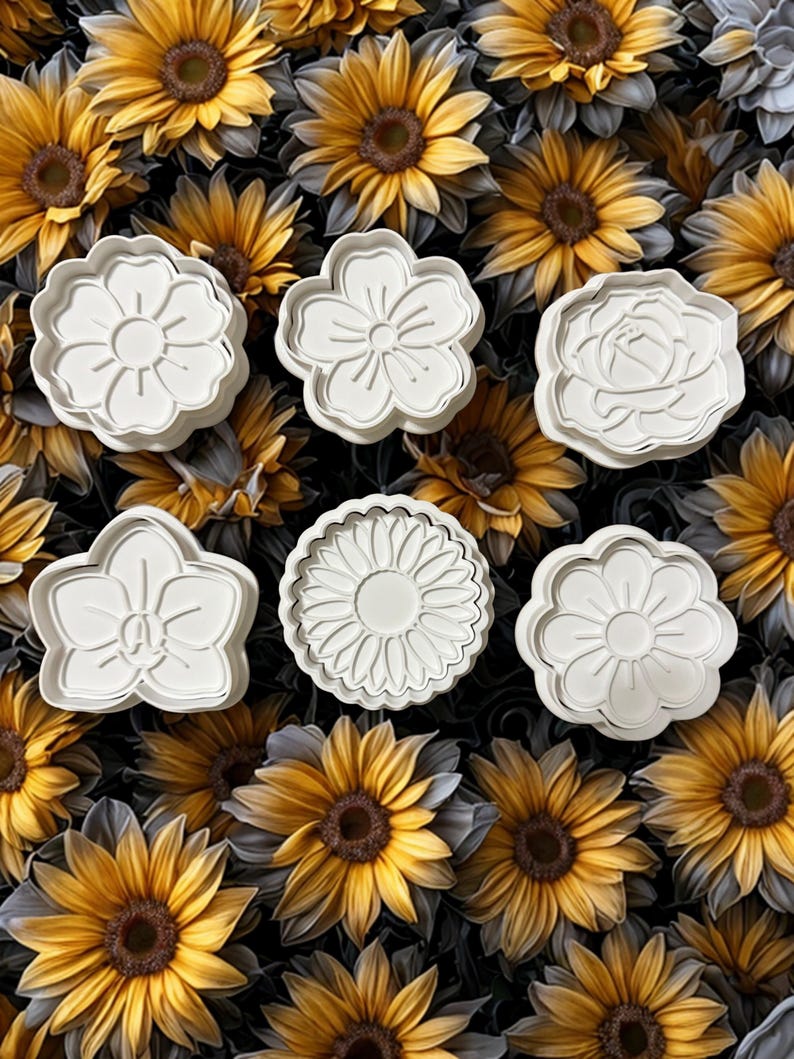 Flower Cookie Cutter Set – Multiple Floral Designs - Etsy