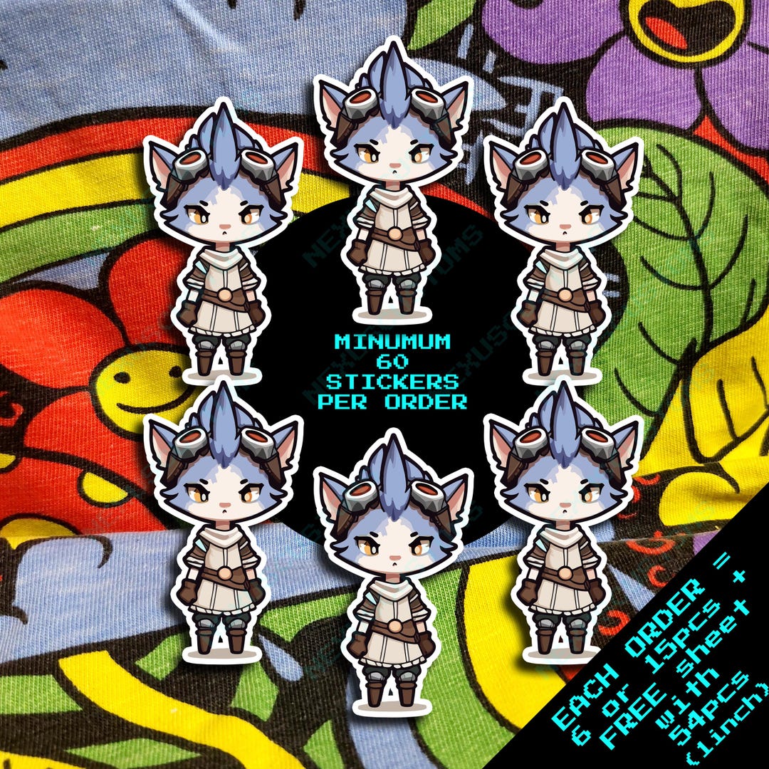 Pack of 60 Rumble Chibi Stickers, League of Legends Chibi Stickers ...