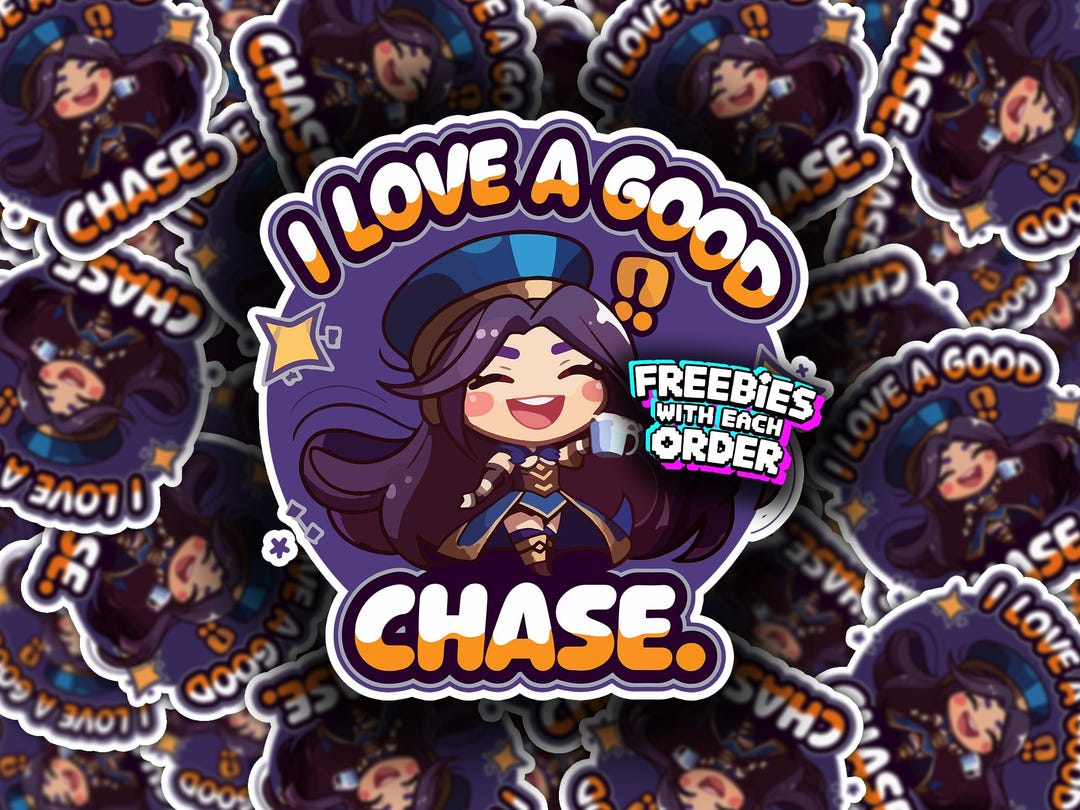 6x3 Chibi Caitlyn Sticker, League of Legends Vinyl Stickers, Anime ...