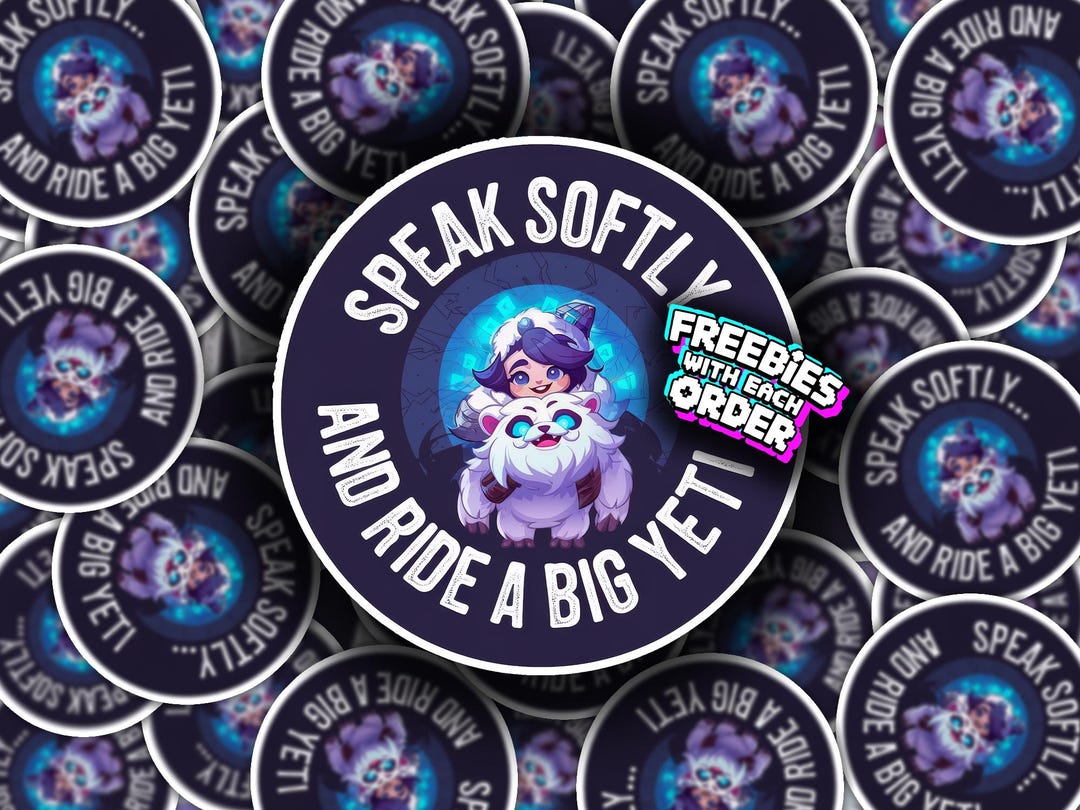 6x3 Chibi Nunu & Willump League of Legends Vinyl Stickers Anime Style ...