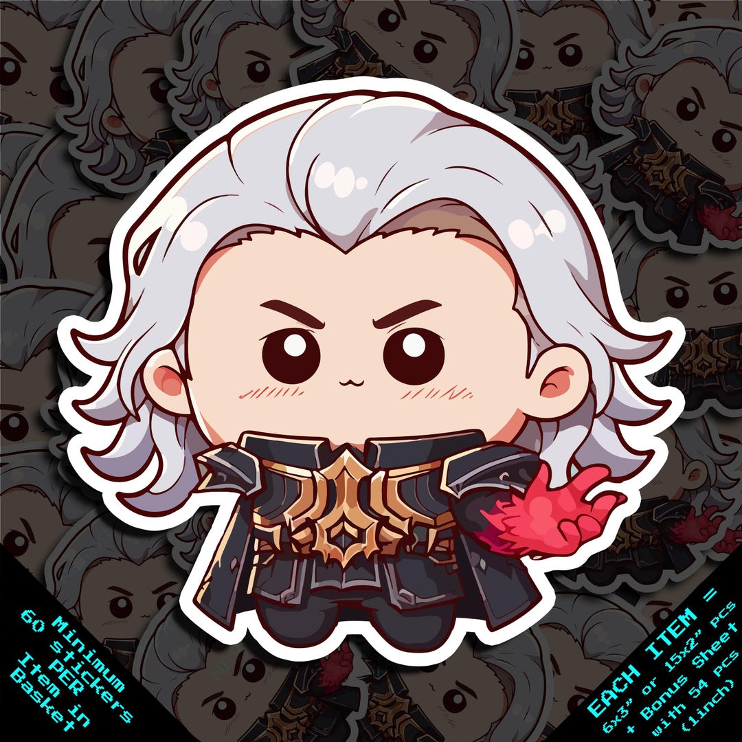 Swain Stickers Pack of 60 League of Legends Stickers, League of Legends ...