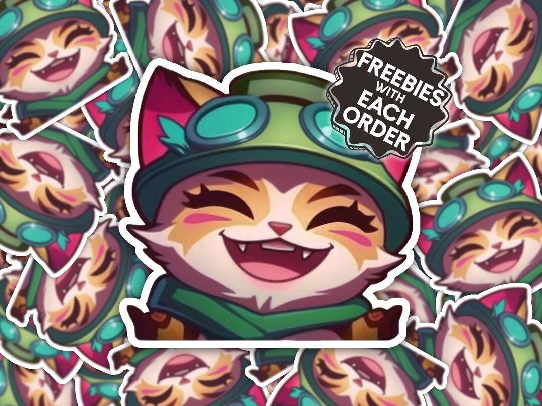 6x3 Chibi Teemo League of Legends Vinyl Stickers Anime Style Online ...