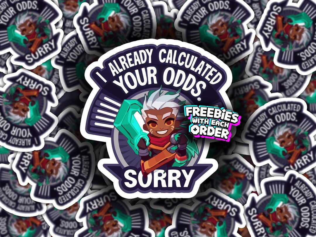 6pcs 3 Chibi Ekko League of Legends Vinyl Stickers Anime Style Online ...