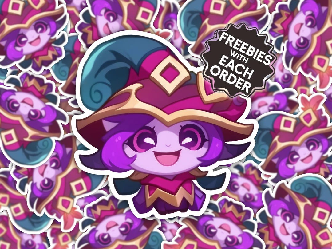 6x3 Chibi Lulu Sticker League of Legends Vinyl Stickers Anime Style ...