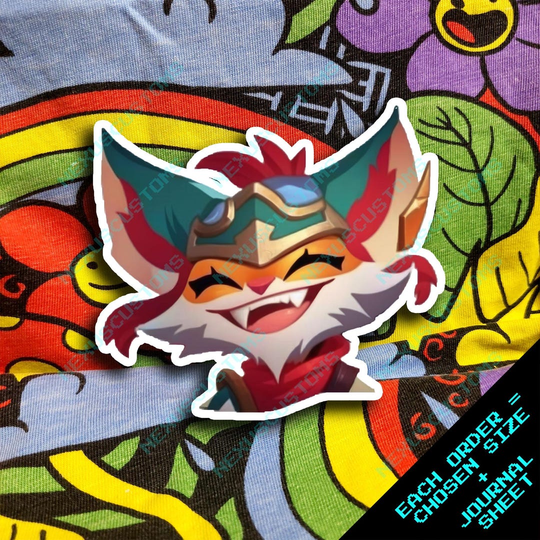 Pack of 60 Kled Chibi Stickers League of Legends Chibi Stickers League ...