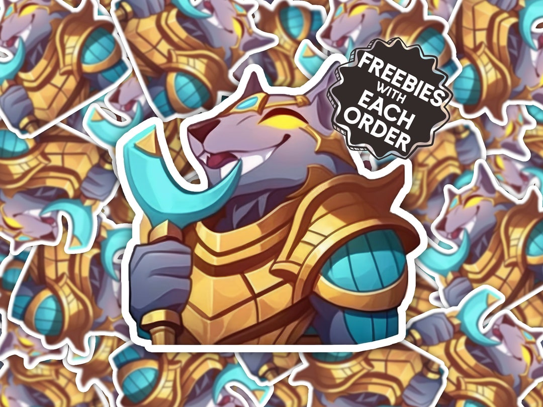 15x Chibi Nasus League of Legends Vinyl Stickers Anime Style Online ...