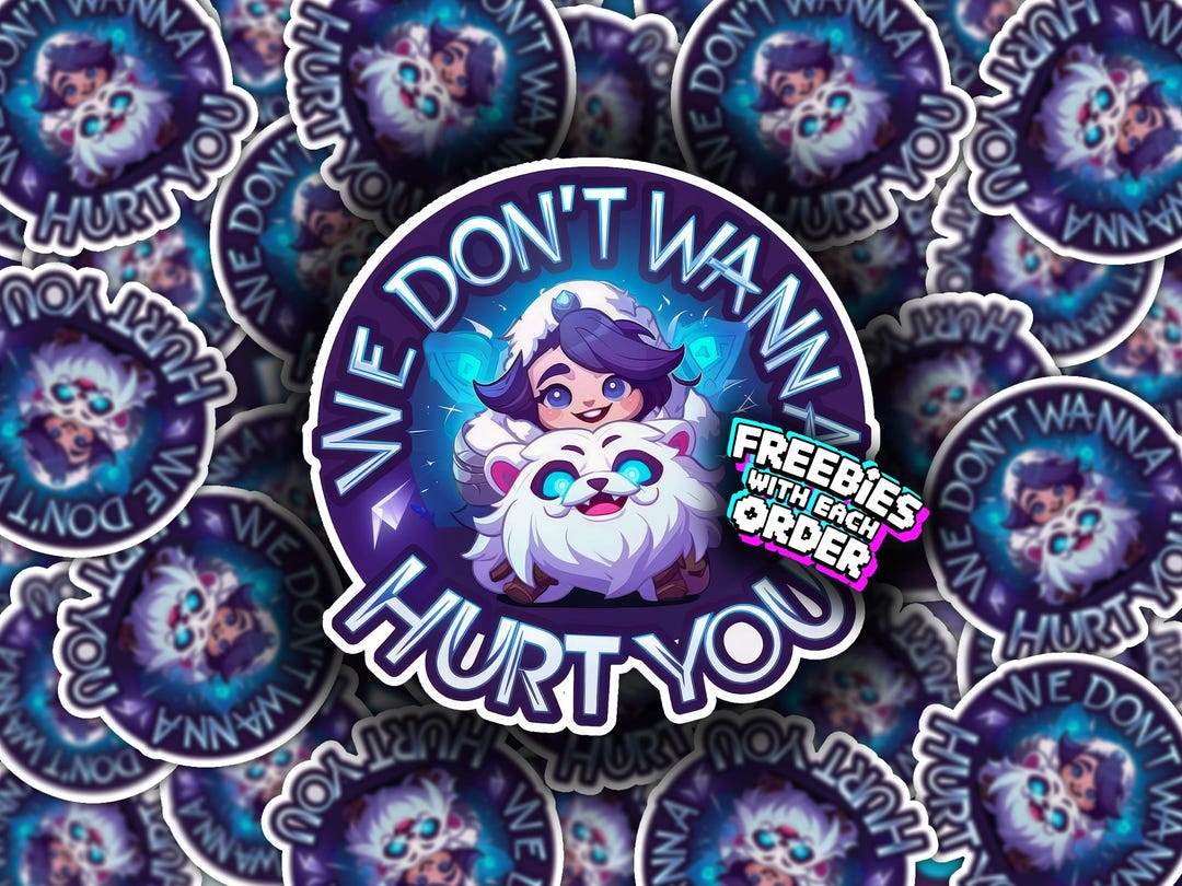 6x3 Chibi Nunu & Willump Sticker League of Legends Stickers Anime Style ...