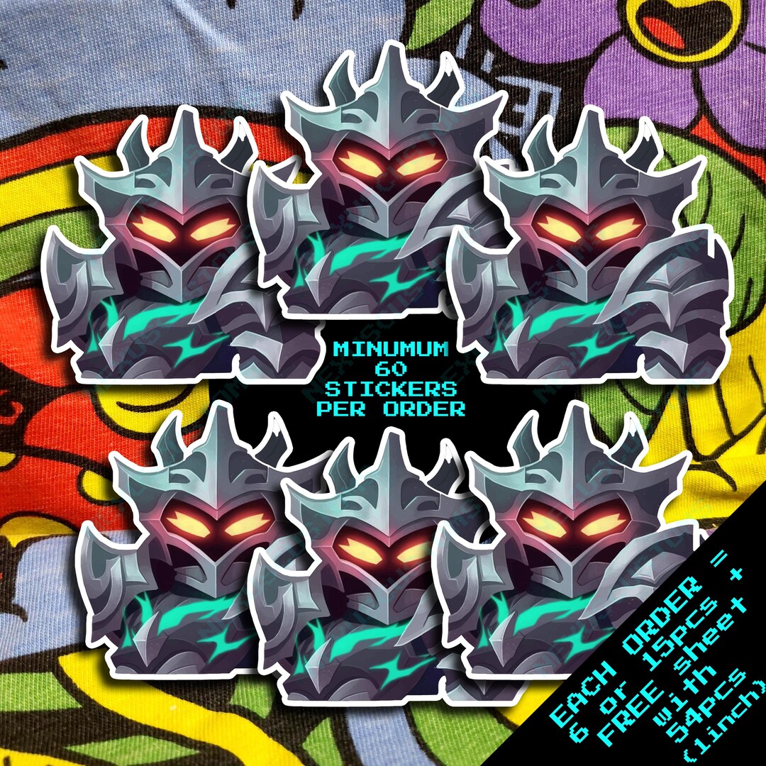 League of Legends Stickers Pack of 60 Mordekaiser Chibi Stickers ...