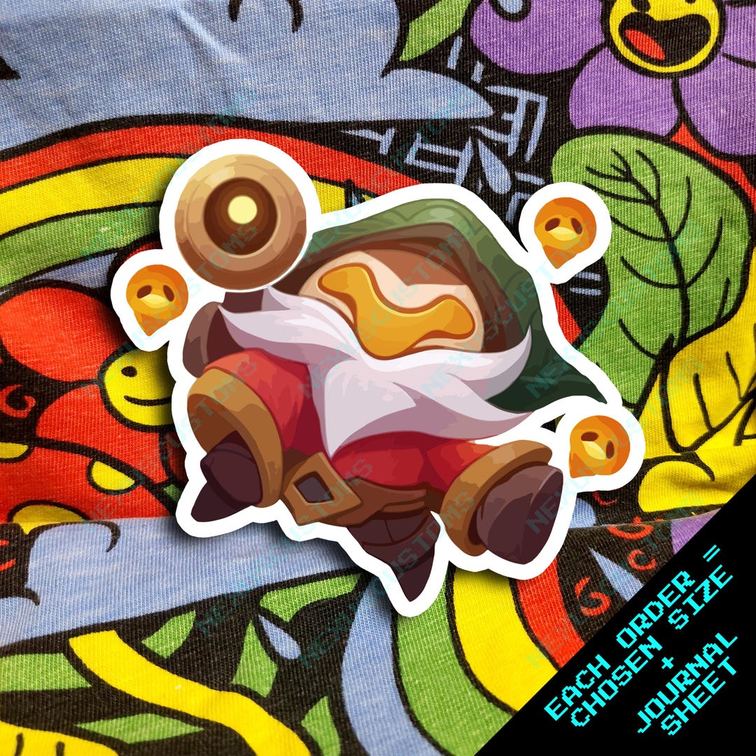 Pack of 60 Bard Chibi Stickers League of Legends Chibi Stickers League ...